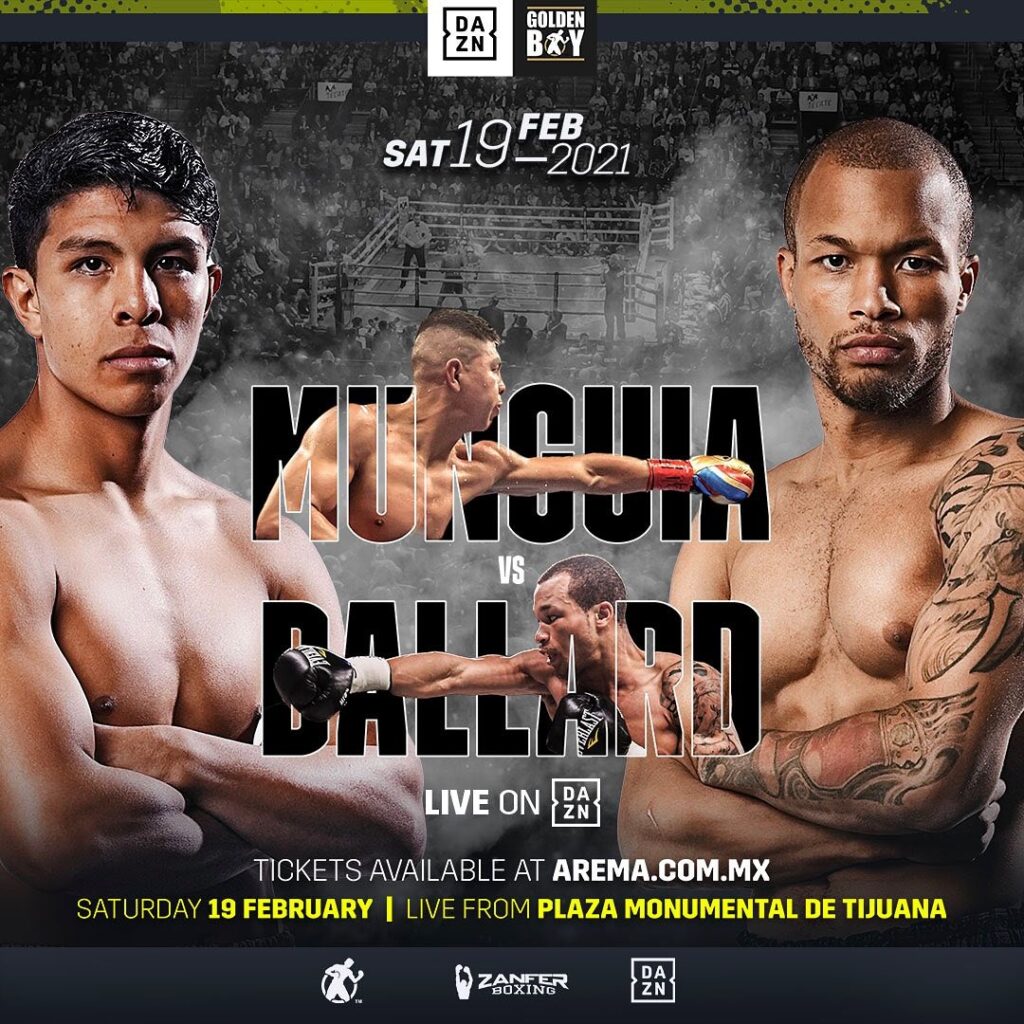 WBO Intercontinental Middleweight title fight: Munguia-Ballard - WBO