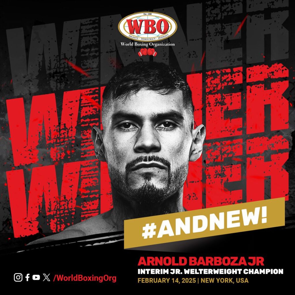 Barboza Jr. gets SD win over Jack Catterall and becomes mandatory challenger for Teofimo Lopez - WBO