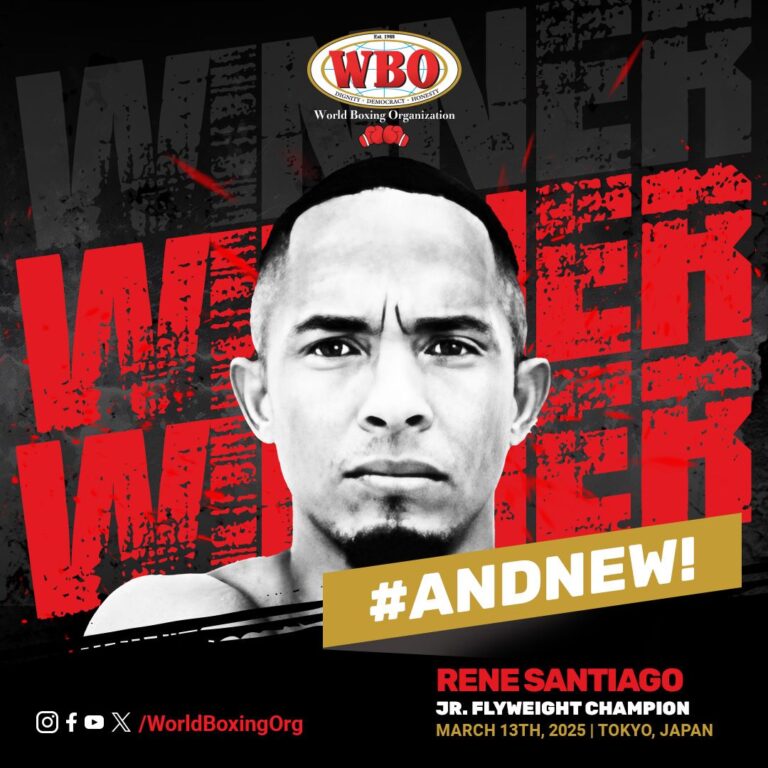René Santiago is the new WBO Jr. Flyweight Champion - WBO
